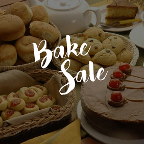 Green Bake Sale Fundraising Instagram Video Template | PosterMyWall