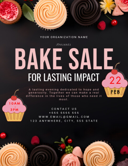 Bake Sale Flyer (us Letter) Template | PosterMyWall