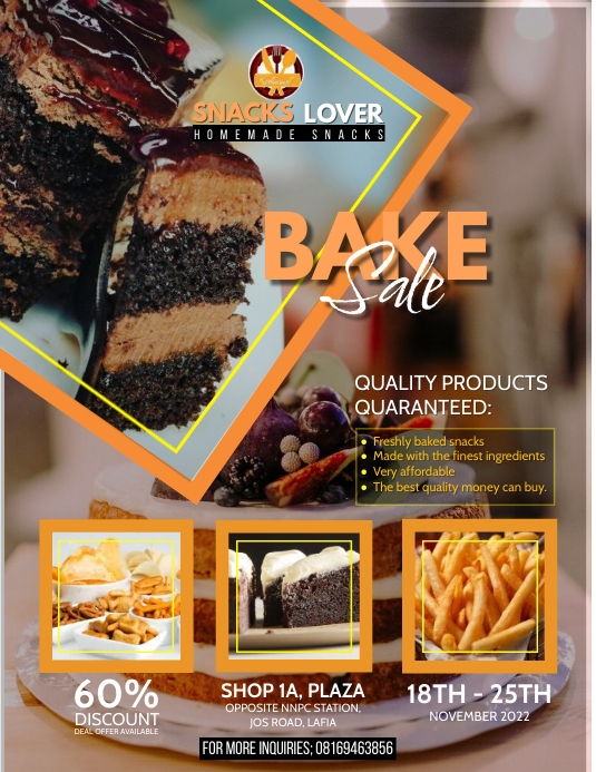 bake sale flyer Template | PosterMyWall
