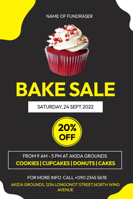 BAKE SALE FLYER Template | PosterMyWall