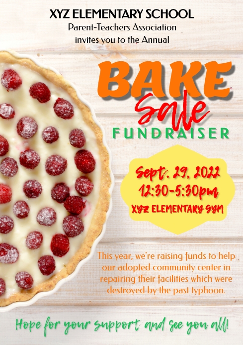 Bake Sale Fundraiser Template | PosterMyWall