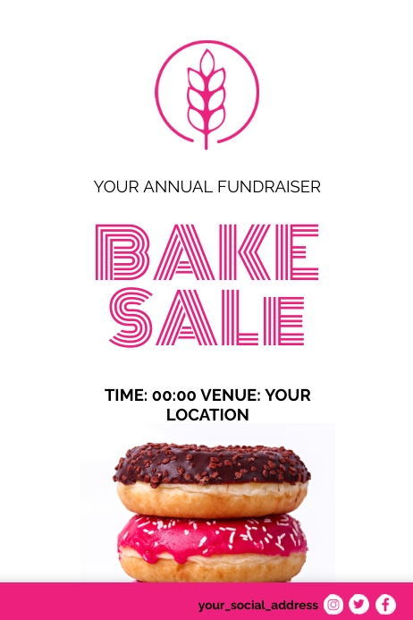 Bake Sale Fundraiser Template | PosterMyWall