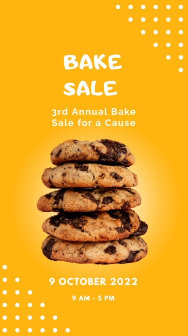 Bake Sale Instagram Story Template | PosterMyWall