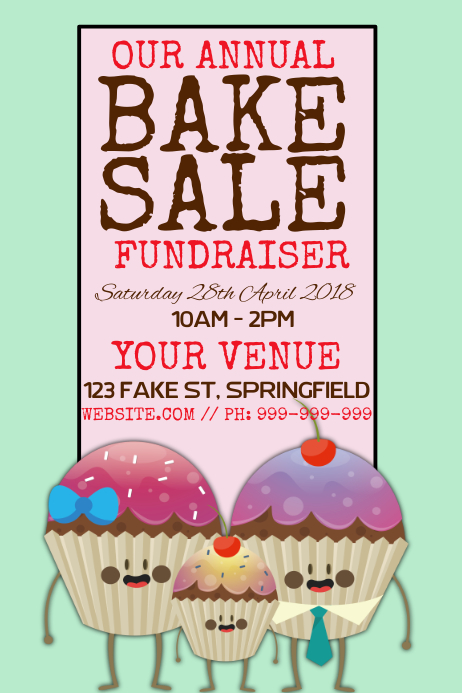 Bake Sale Poster Template | PosterMyWall