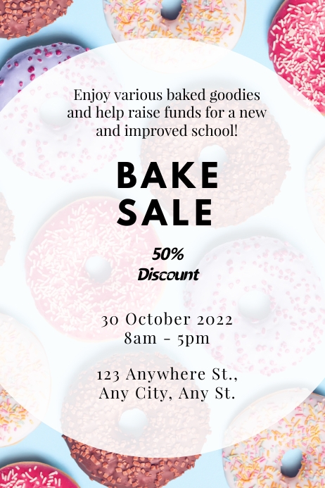 Bake sale Poster Template | PosterMyWall
