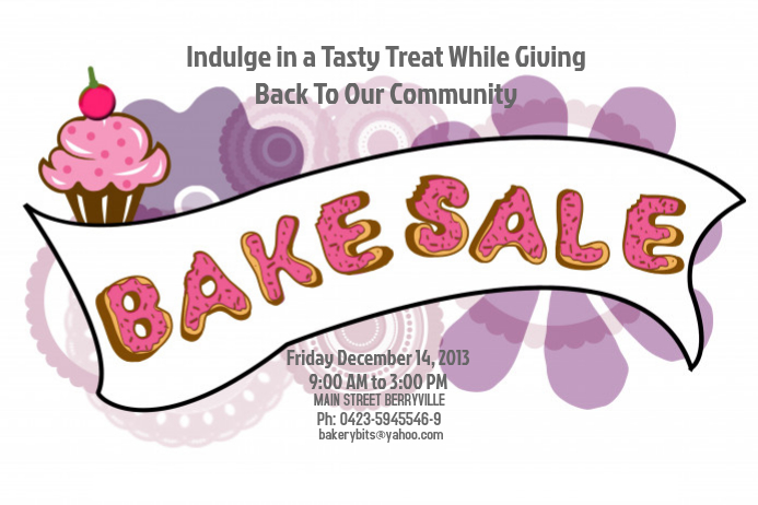Bake Sale Poster Template | PosterMyWall