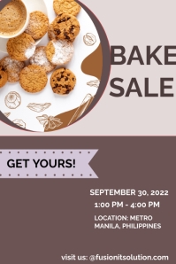 Bake Sale Posters Template | PosterMyWall