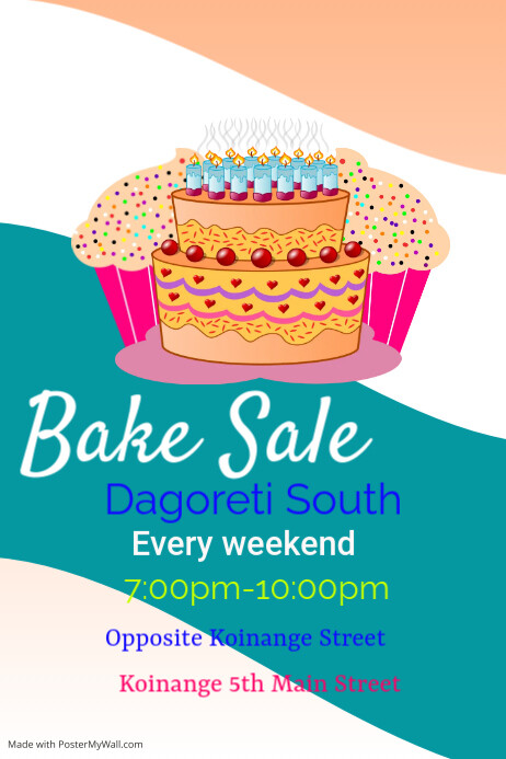 Bake Sale Weekend Template | PosterMyWall
