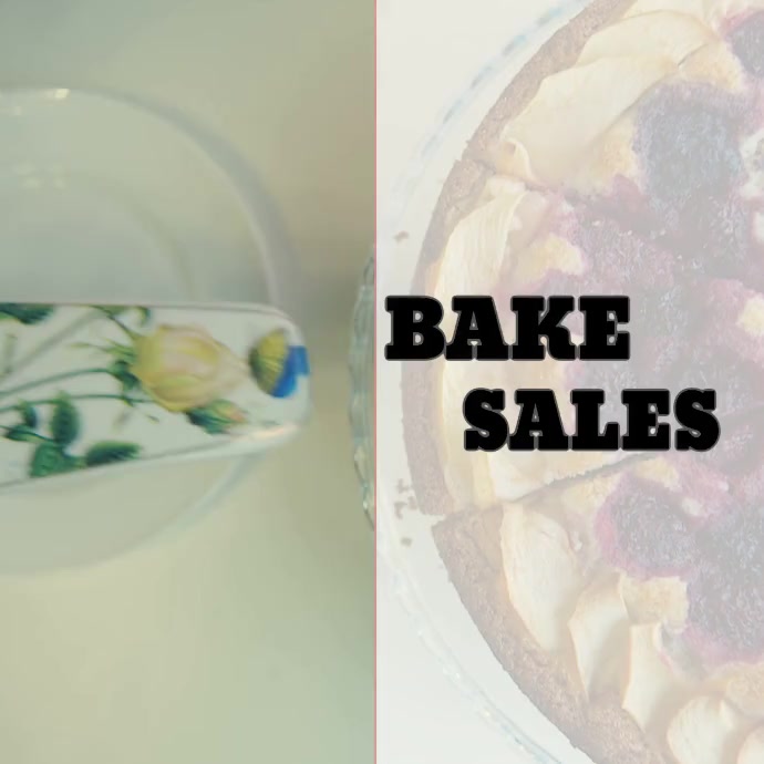 Bake sales video template | PosterMyWall