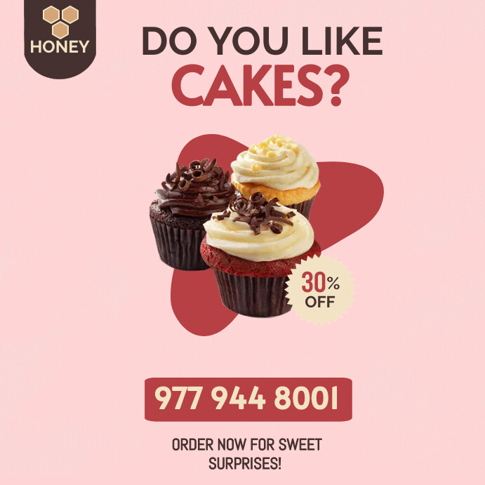 bakery cakes flyer design template | PosterMyWall