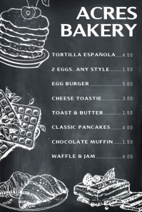 Snack Menu Design Template | PosterMyWall