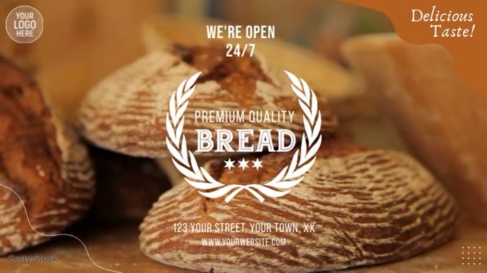 Bakery Fresh Bread Video Ad Template | PosterMyWall
