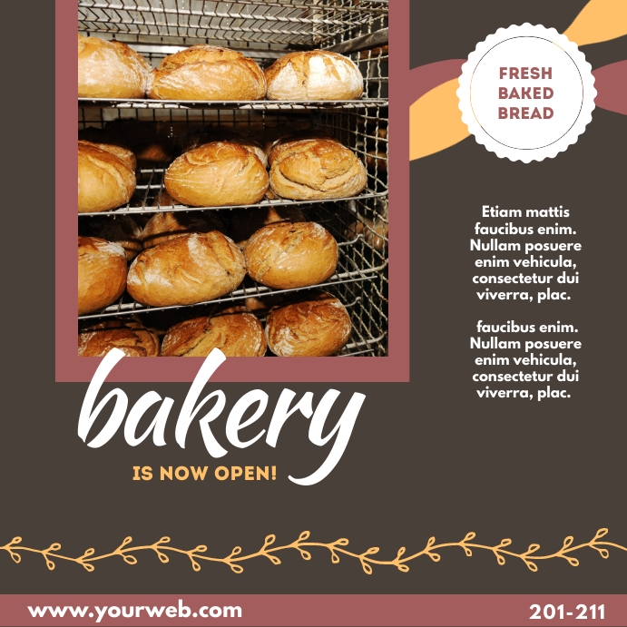 Bakery is Now Open Template | PosterMyWall