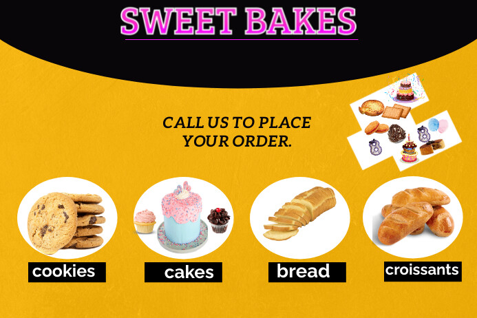 Bakery menu, bakery Template | PosterMyWall