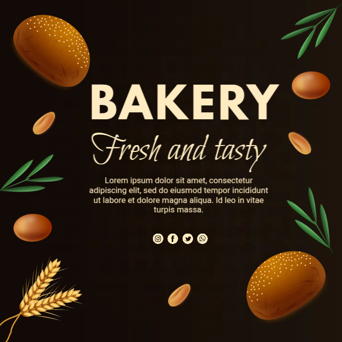Bakery Menu Template | PosterMyWall