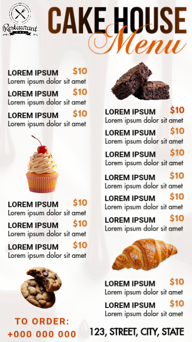Bakery Menu Flyer Template | PosterMyWall
