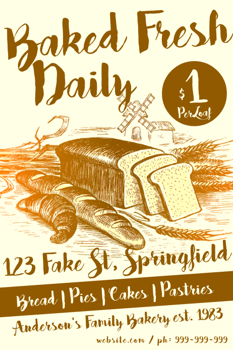 Bakery Poster Template | PosterMyWall