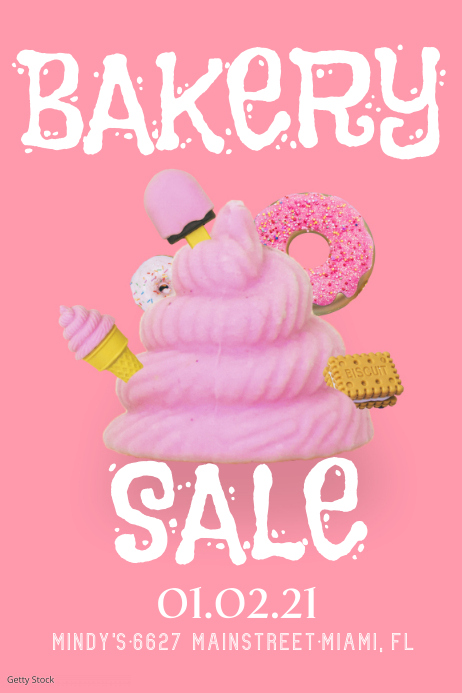 Copy of Bakery Sale Poster Ad | PosterMyWall