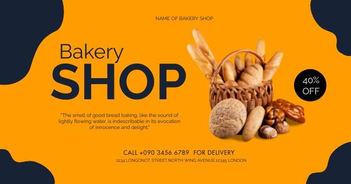 BAKERY SHOP FLYER Template | PosterMyWall