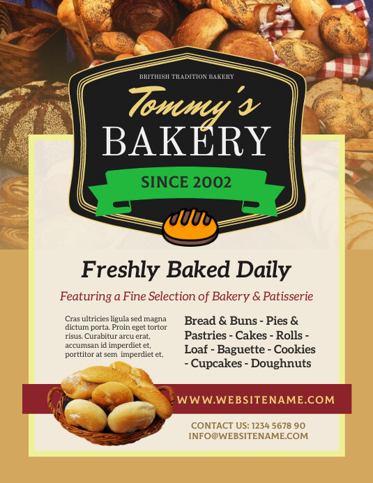 Bakery Shop Flyer Template | PosterMyWall
