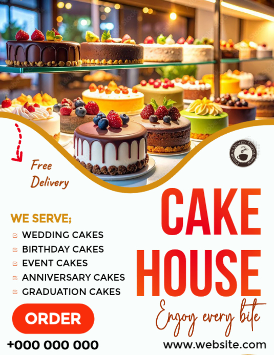 Bakery shop menu flyer Template | PosterMyWall