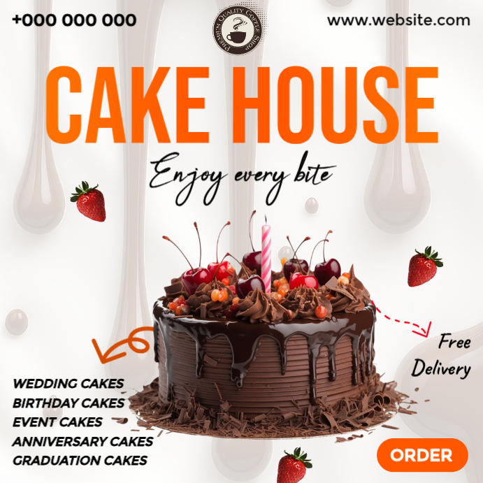 Bakery shop menu flyer Template | PosterMyWall