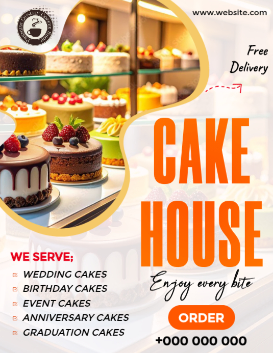 Bakery shop menu flyer Template | PosterMyWall