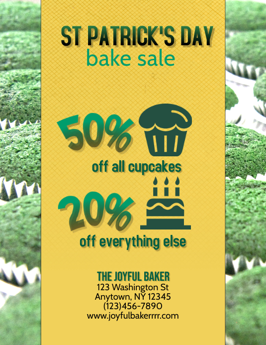 Bakery St Patrick's Day Sale Flyer Template | PosterMyWall