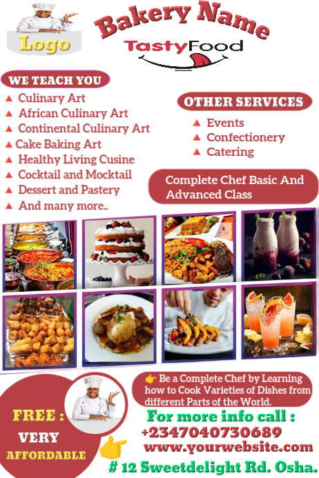 Baking class flyer Template | PosterMyWall
