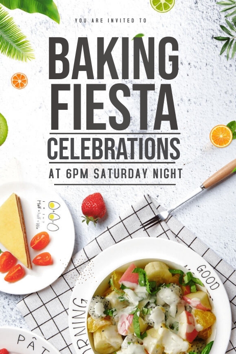 Copy of baking classes, food fiesta | PosterMyWall