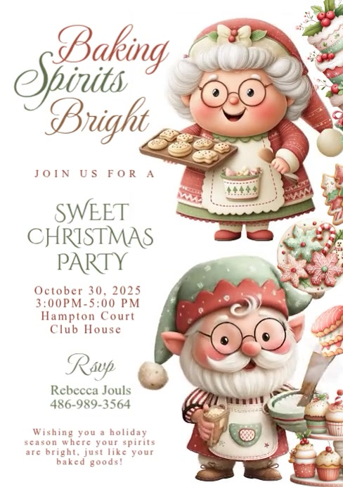 Baking Spirit Bright Template | PosterMyWall