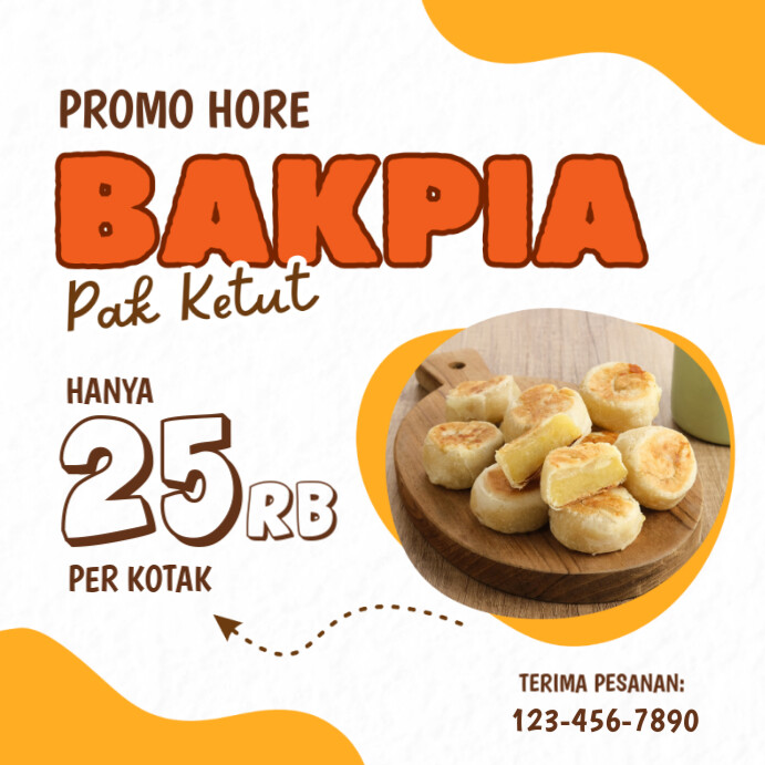 Plantilla de bakpia | PosterMyWall