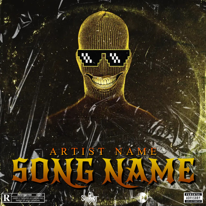 balaclava Album Cover music trap mixtape rap Template | PosterMyWall