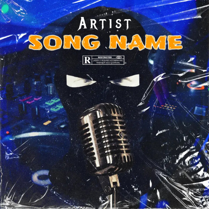 balaclava Album Cover music trap mixtape rap Template | PosterMyWall