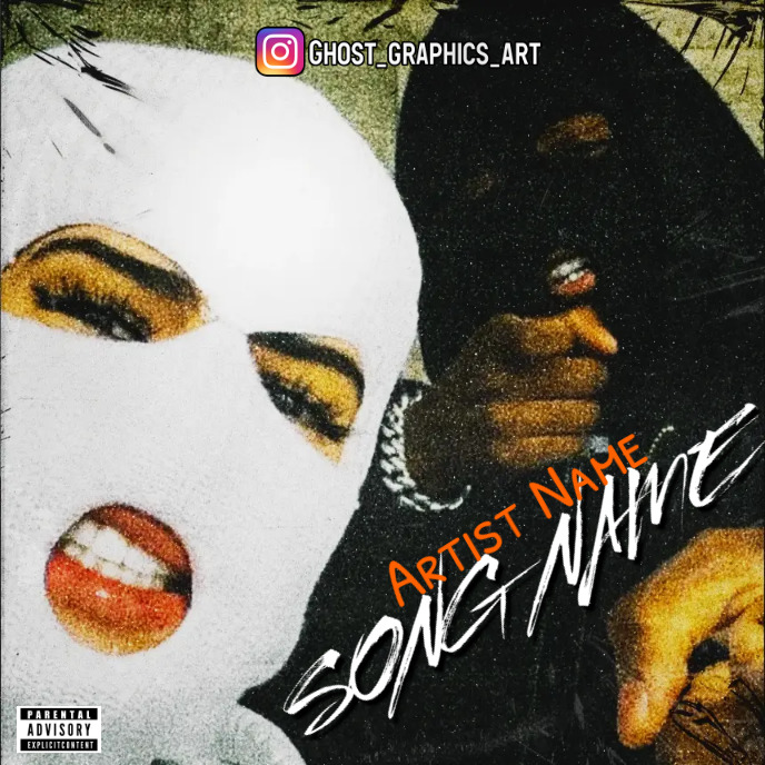 balaclava Album Cover music trap mixtape rap Template | PosterMyWall