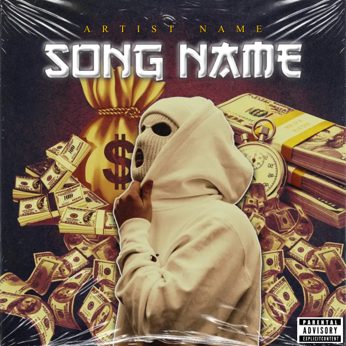 balaclava money cover music trap mixtape rap | PosterMyWall
