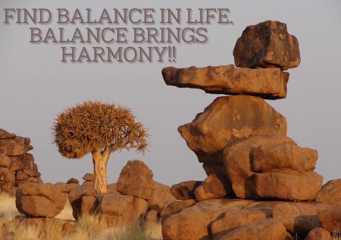 BALANCE AND LIFE QUOTE TEMPLATE | PosterMyWall