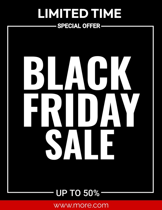 Balck Friday Sales Flyer Template | PosterMyWall