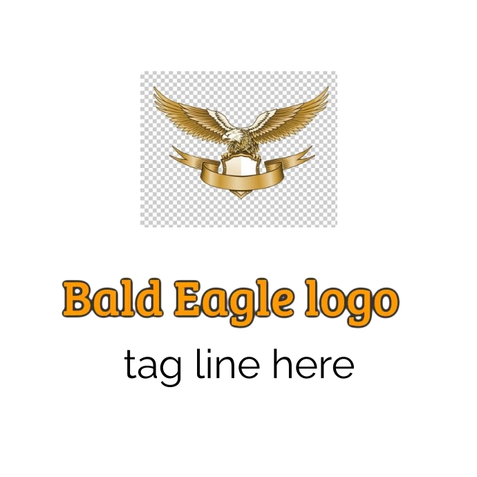Copy of Bald Eagle logo design template. | PosterMyWall
