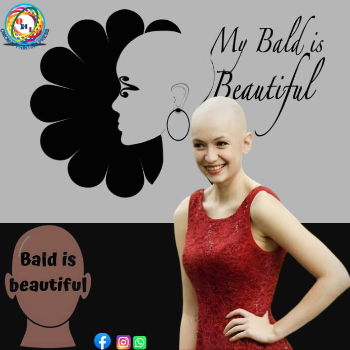 Bald is beautiful Template | PosterMyWall