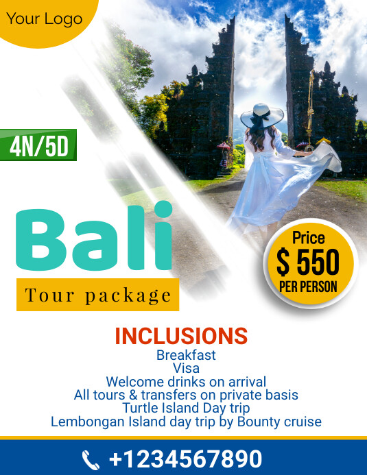 Bali Travel post Template | PosterMyWall