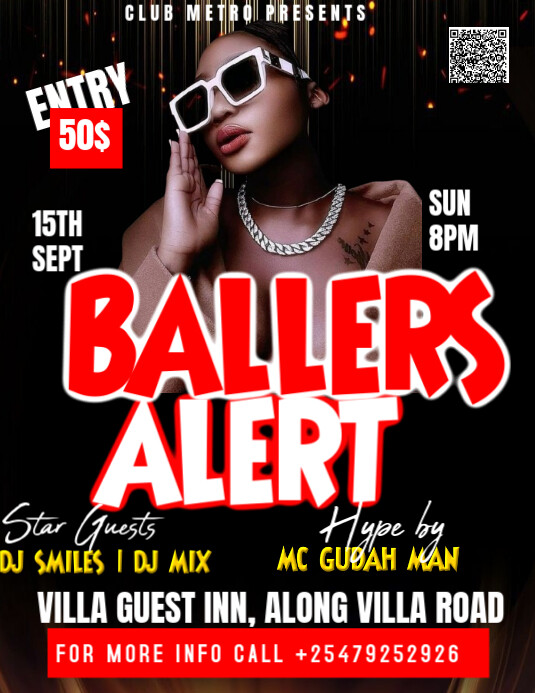 Copy of Ballers alert flyer | PosterMyWall