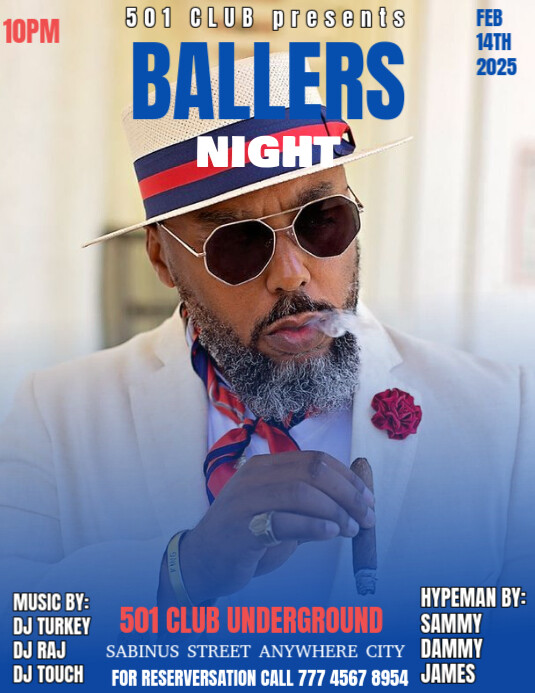 Ballers night Template | PosterMyWall
