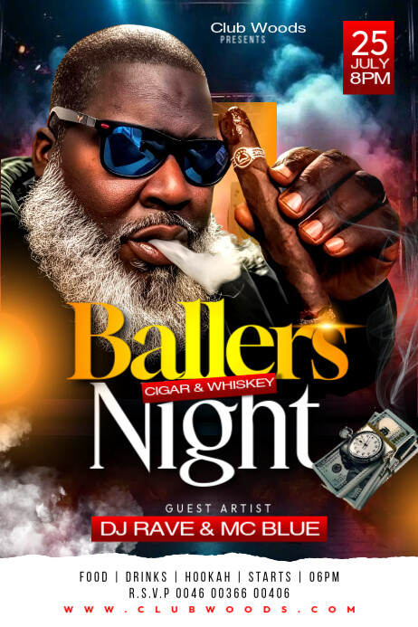 Ballers night millionaires cigar and whiskey nightclub party event ...