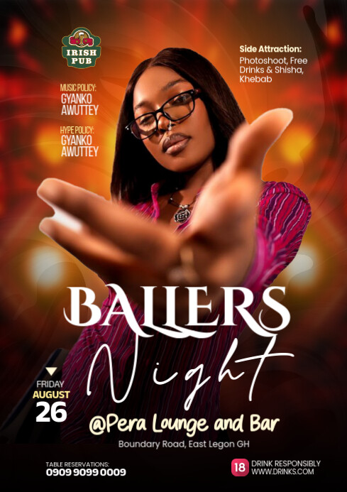 Ballers Night Party Design Template | PosterMyWall