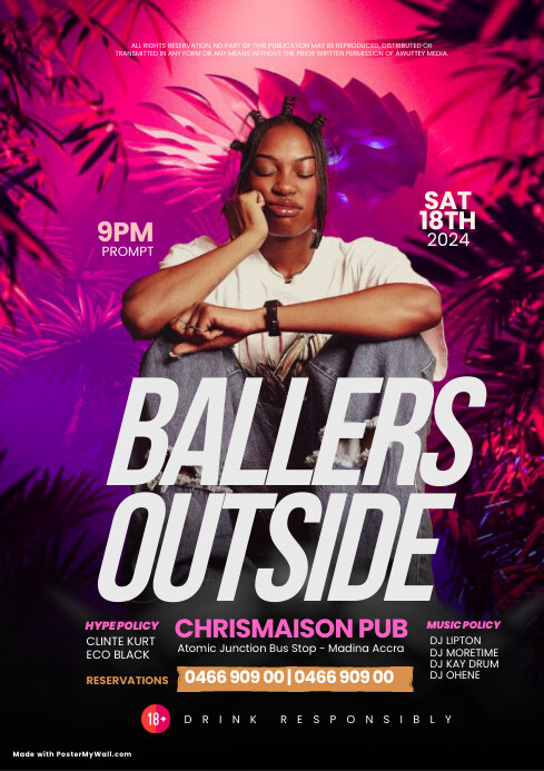 Copy of Ballers Night Party Poster | PosterMyWall