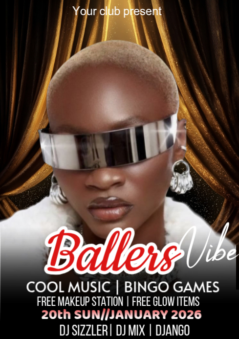Plantilla de Ballers only night party flyer | PosterMyWall