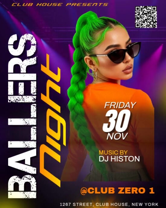 Plantilla de ballers party | PosterMyWall