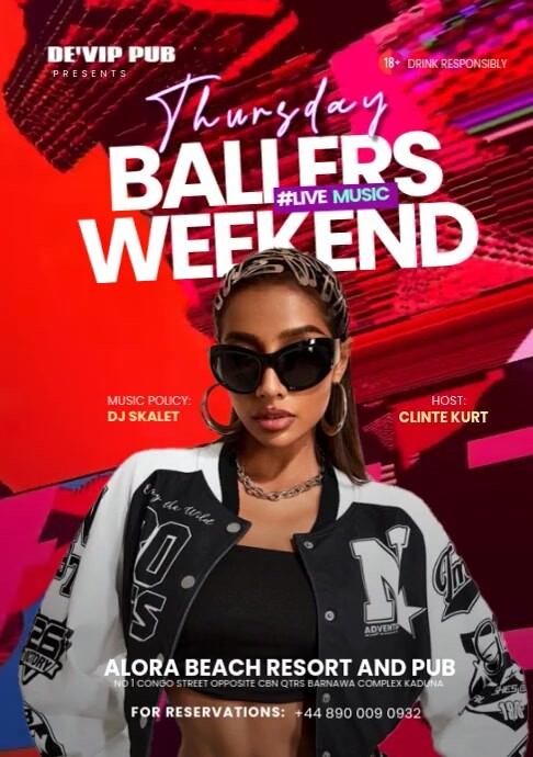 Ballers Weekend Party Design Template | PosterMyWall