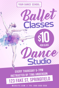 Ballet Classes Template | PosterMyWall